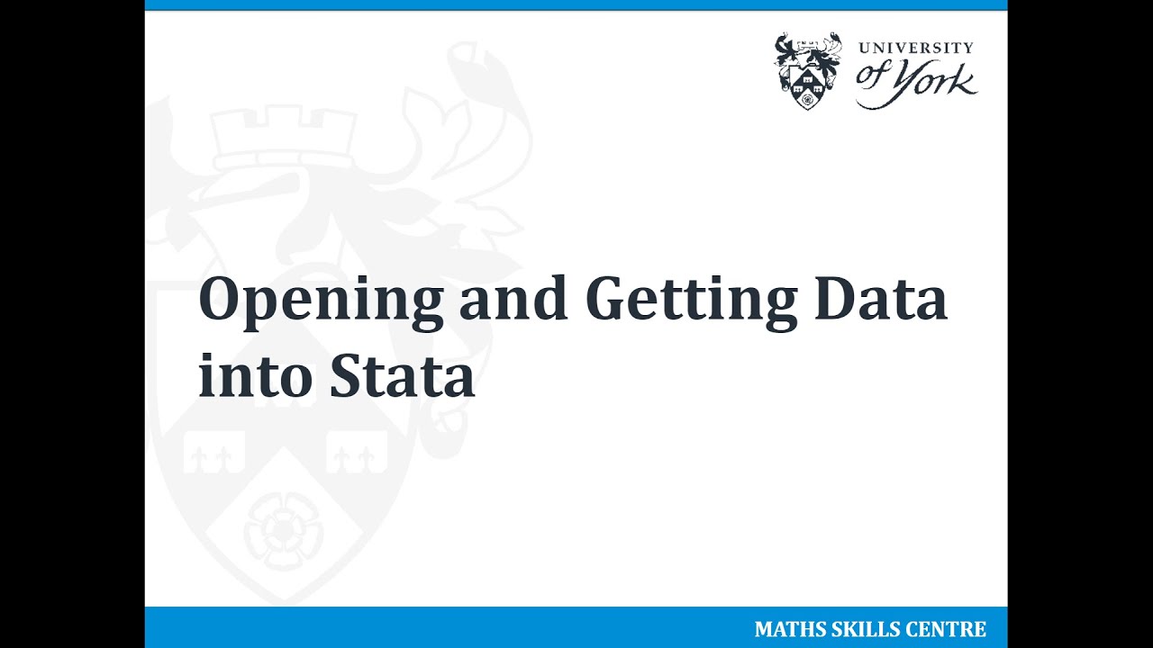 Getting Started With STATA Part 1 Opening And Getting Data Into Getting Started With STATA Part 1 Opening And Getting Data Into