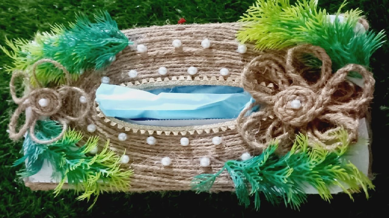 Tissue Box Making at Home | Tissue Holder Ideas | Unique Tissue Box ...