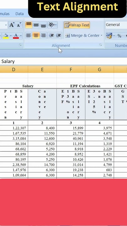 Text alignment / Excel formulas / Tip of the day / Excel Tutorials - YouTube