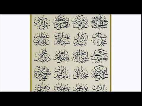 Silsile i aliyye büyüklerinin isimleri