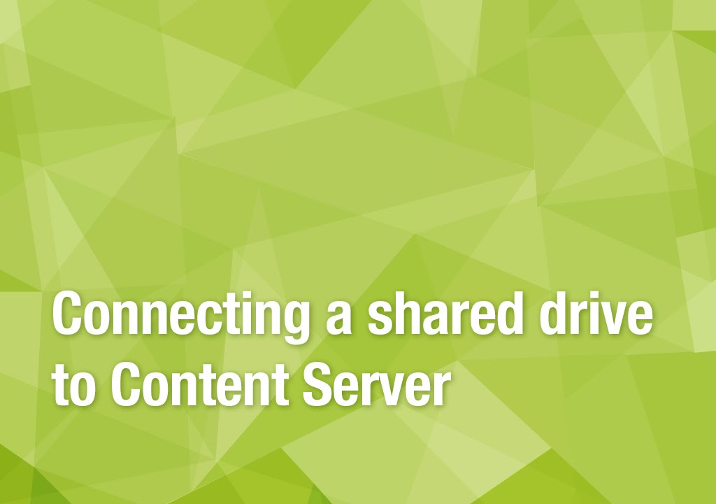 Connect Your Shared Drive to Content Server - YouTube