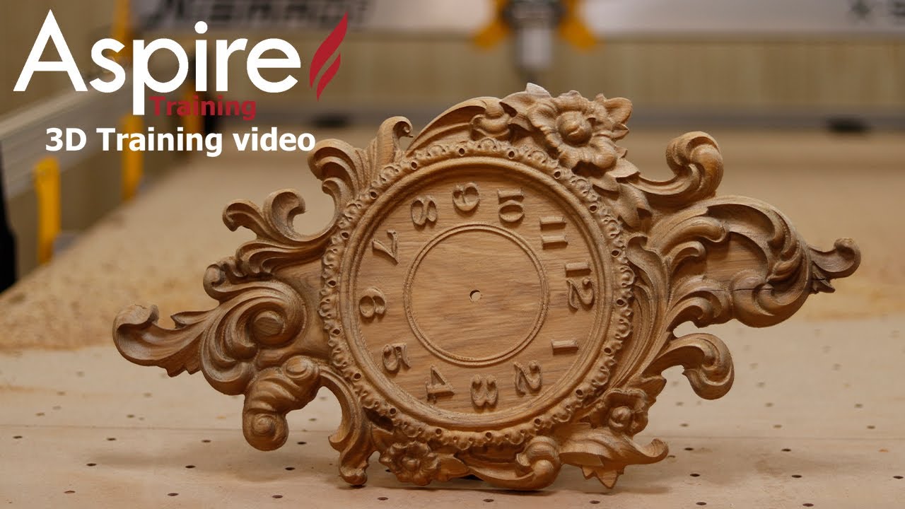 Aspire grayscale 3D machining tutorial // Aspire Complete grayscale 3D machining Training - YouTube