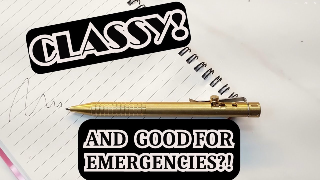 Bolt Action Brass Emergency pen? Perfect EDC pen to go with your knives ...