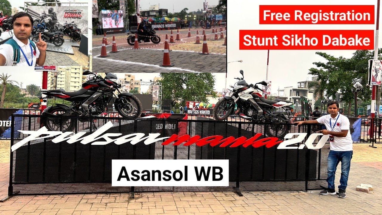 Bajaj Pulsar Mania 2.0 Asansol Stunt Event | Free Registration & Riding ...