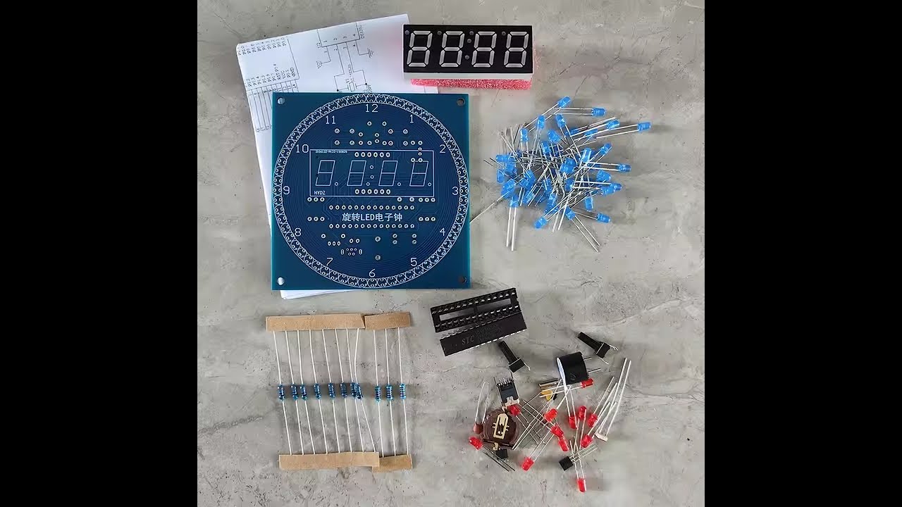 How to upgrade 60-LED clock kit with new firmware - YouTube