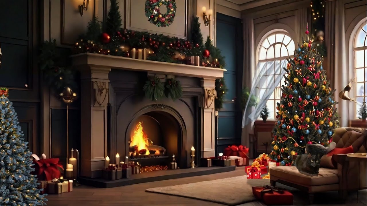 Fireside Christmas Relaxation HD - YouTube