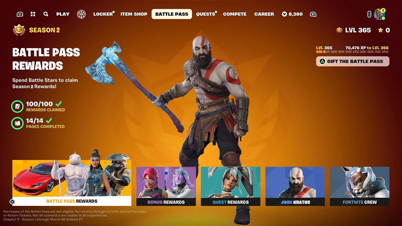 Fortnite Chapter 5 Season 2 Battle Pass - YouTube