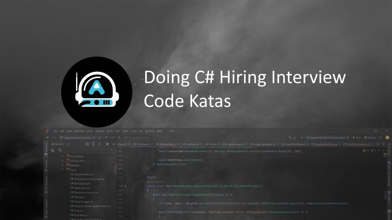 Doing C# Job Interview Code Katas - YouTube