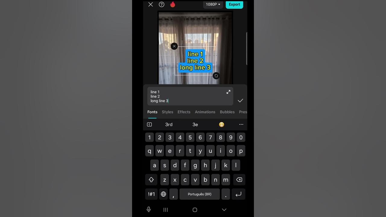 Capcut mobile video editor, align multiline text to the left or to the right - YouTube