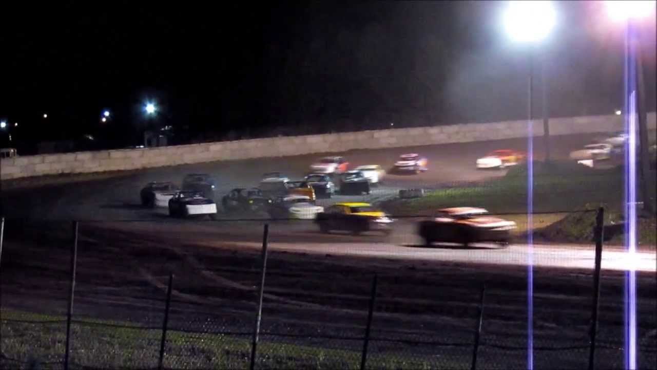 6-1-13 stock car at Arlington Raceway MN - YouTube