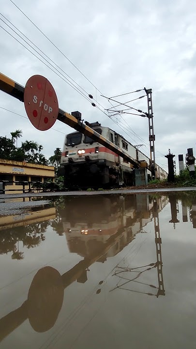 Express train reflex in Water #indiantrain #easternrailways #railway # ...