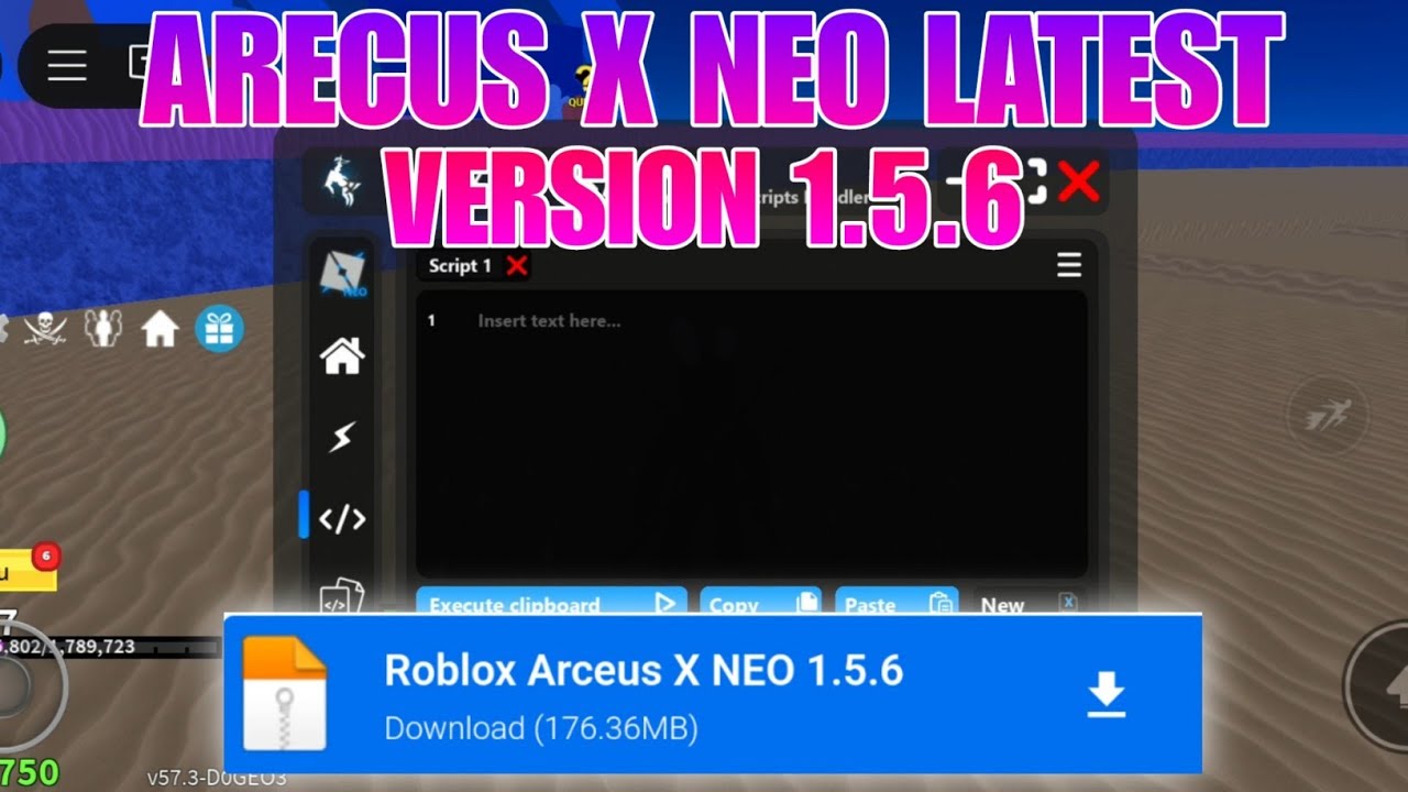 Roblox Arceus X New Update 1.5.6 - Arceus X Neo Better Delta Executor ...