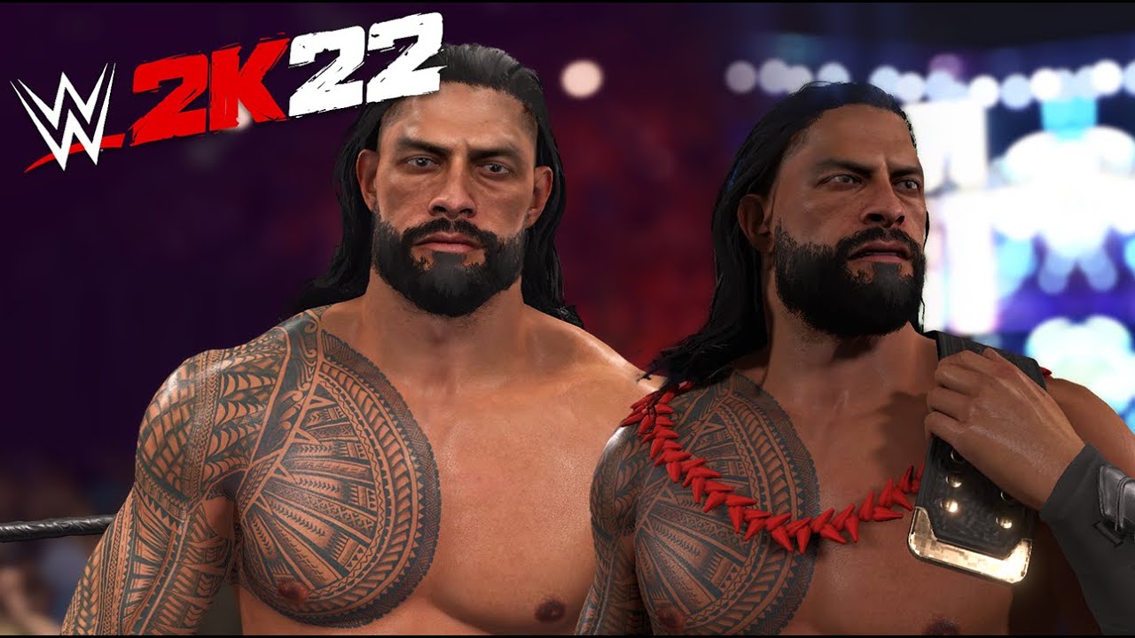 WWE 2K22 : Roman Reigns EC'23 Entrance | 1080p 60fps - YouTube