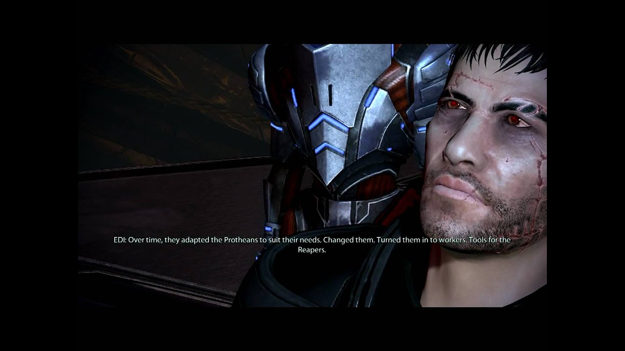 Mass Effect 2 Final Battle: The Reaper Human Larva Part 1 - YouTube