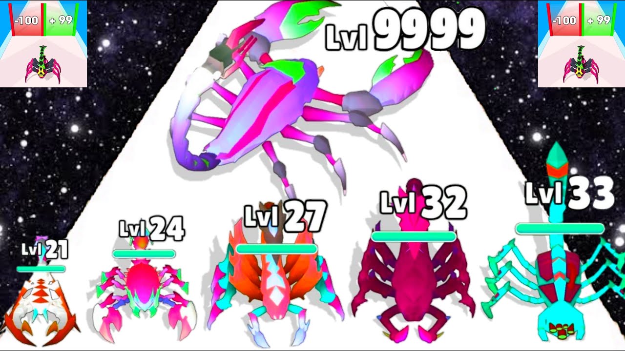 Scorpion Evolution Run - Level Up Scorpion Max Level Gameplay (Scorpion ...