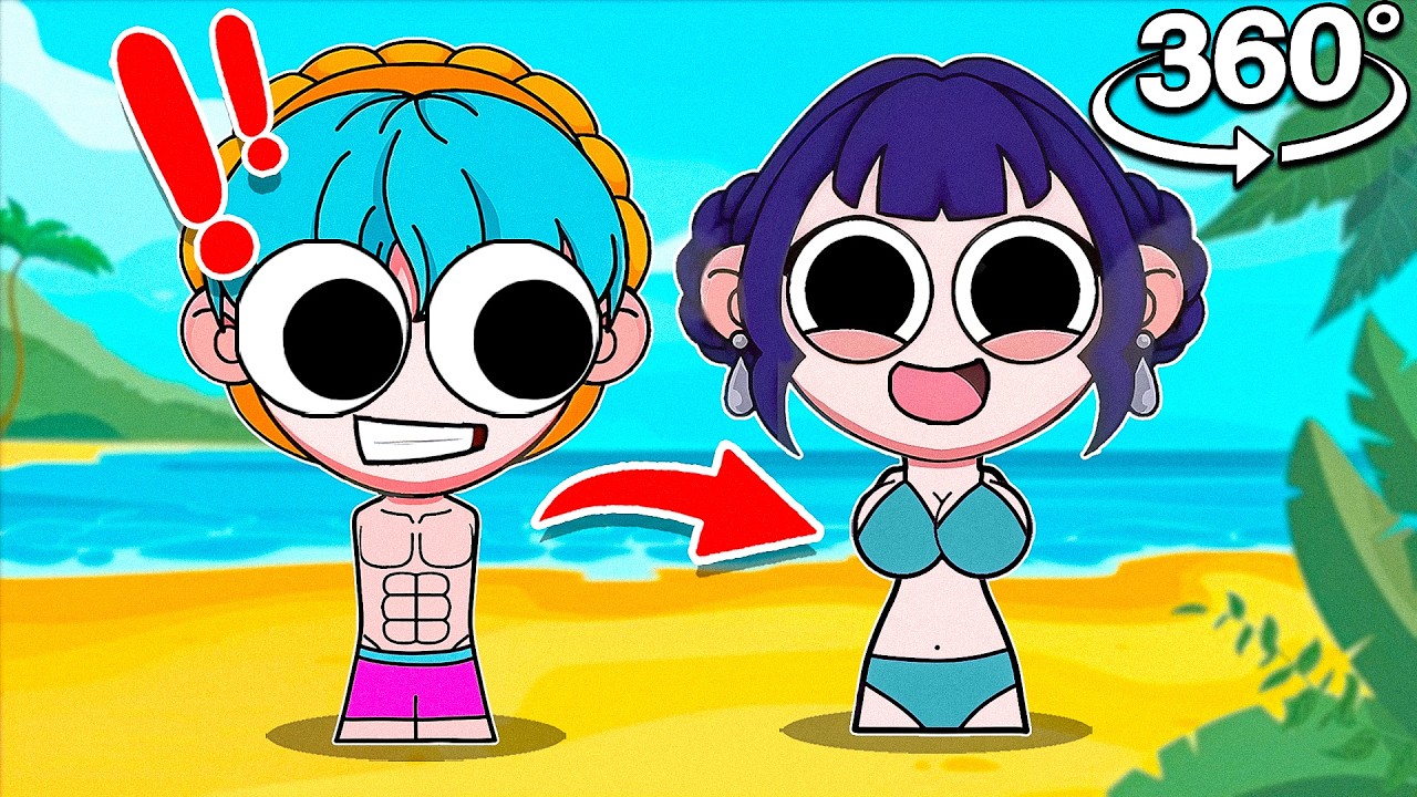 SPRUNKI ZOEY & BABY SAJA Family React 360 | Kpop Demon Hunters - YouTube