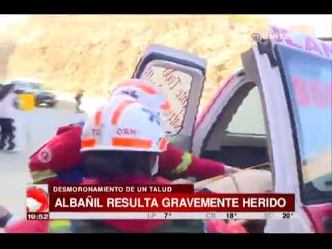 Albañil queda enterrado tras el desmoronamiento de un talud en la ...