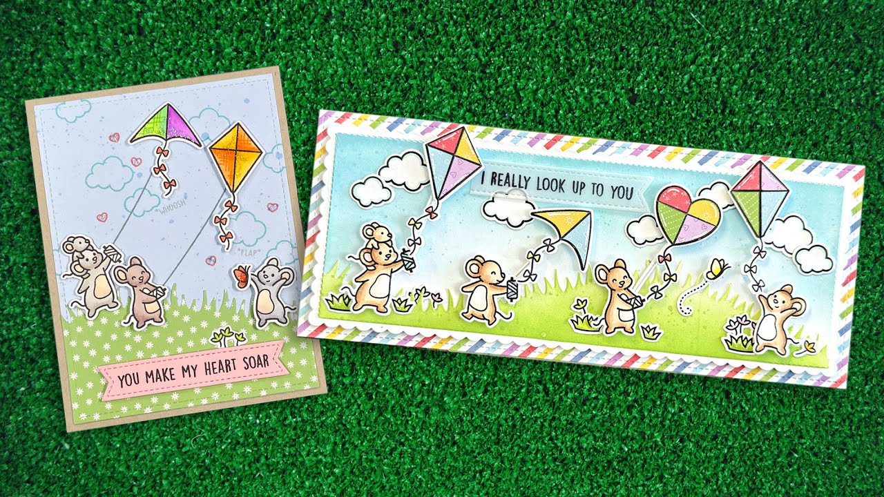 Intro to Whoosh, Kites! & Stitched Sentiment Banners + 2 cards from ...