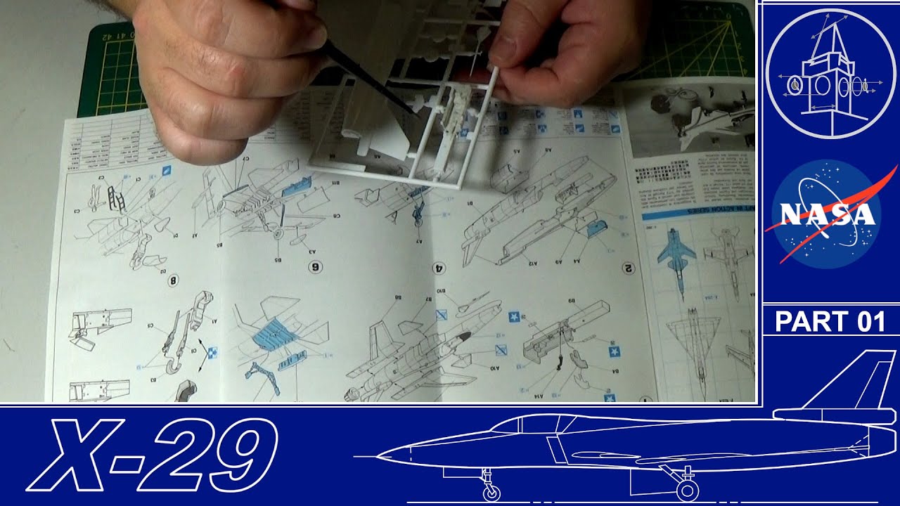 Grumman X-29 NASA 1:72 Model Building - Part 01 - YouTube