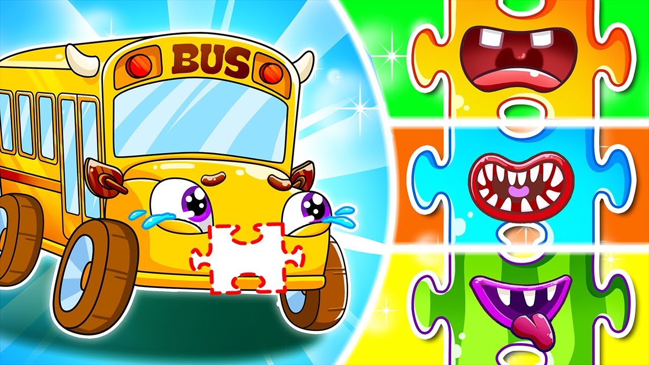 School Bus Lost Teeth 😱 | +MORE Wheels On The Bus | Sing-along with ...