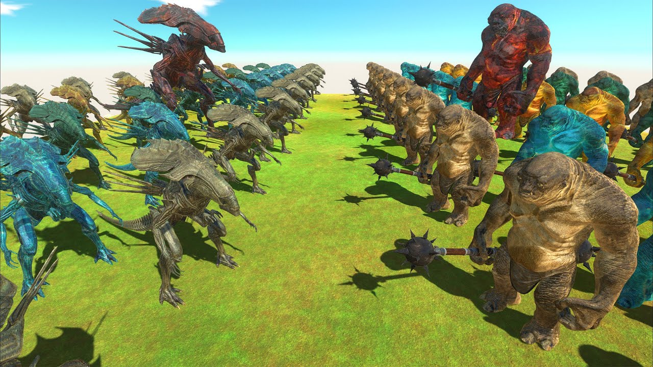 XENOMORPH vs SAVAGE TROLL - Animal Revolt Battle Simulator - YouTube