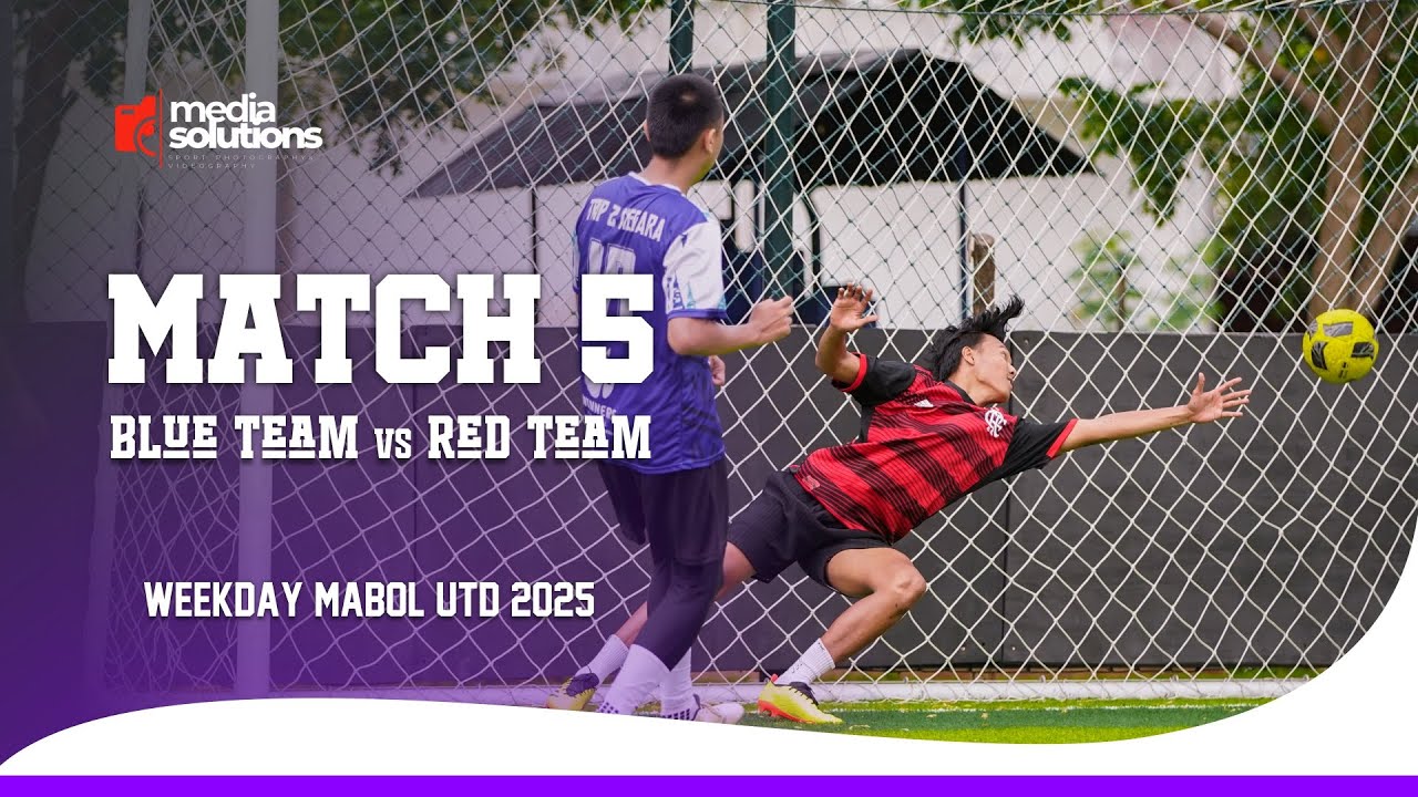 MATCH 5 | Blue Team VS Red Team 4-3 | Goozone Mini Soccer 2025 - YouTube