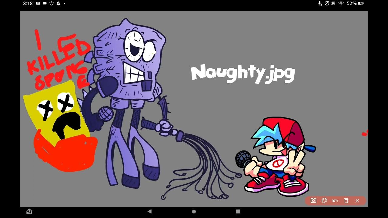 Mistful Crimson Morning Fnf Concept Naughty Robo Sponge Youtube