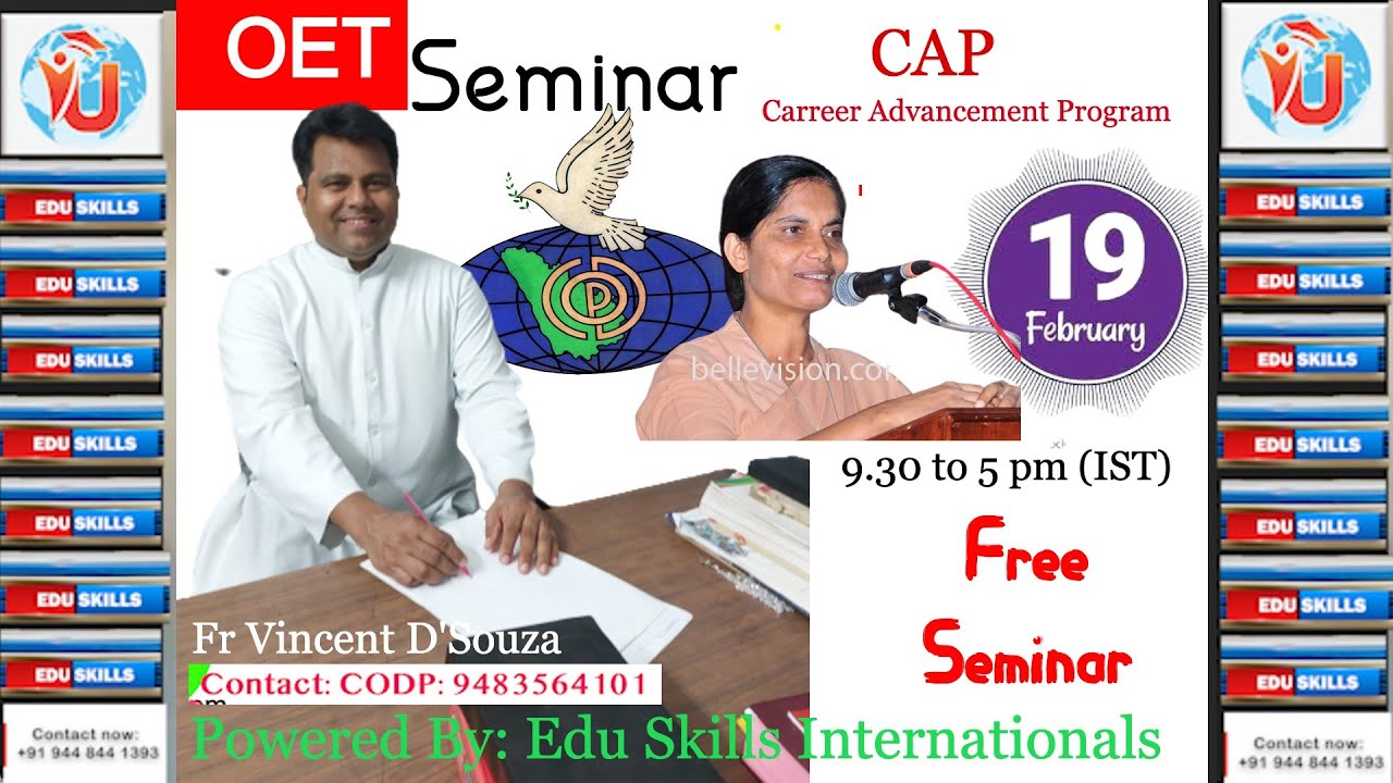 Edu Skills: CODP : OET Seminar: OET Strategies & Tips: YOET made easy ...
