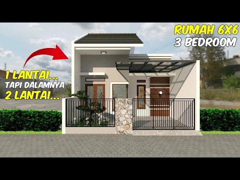 Rumah Kekinian di Lahan 6x6 Meter Konsep Ala Mezzanine