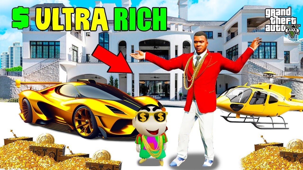 GTA 5 : Franklin Becomes ULTRA RICH in GTA 5 | EVERYTHING IS FREE ...