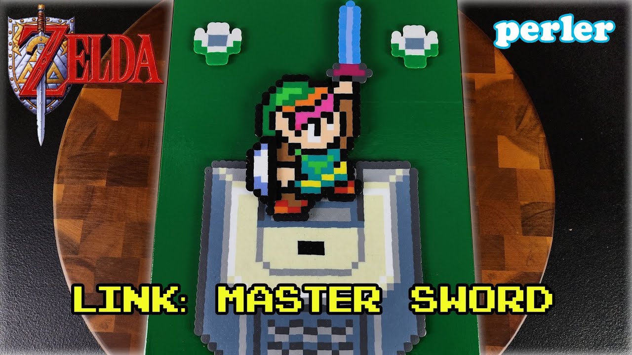 Crafting Link getting the Master Sword with Perler Beads | TimeLapse ...
