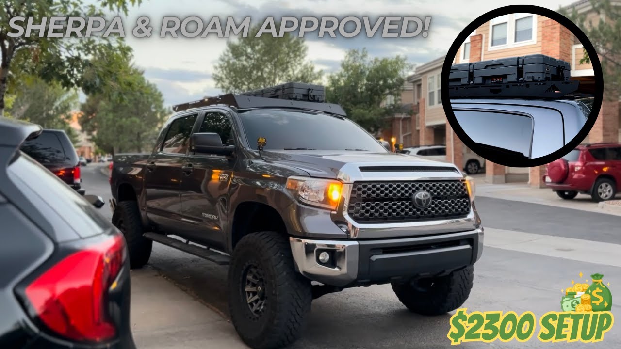 Tundra gets new sherpa big bear roof rack (roam adventure Accessories ...