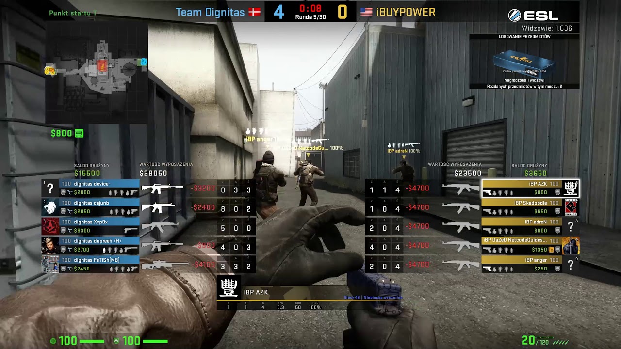 Team Dignitas vs IBUYPOWER- Group C - EMS One Katowice 2014 - CS:GO ...