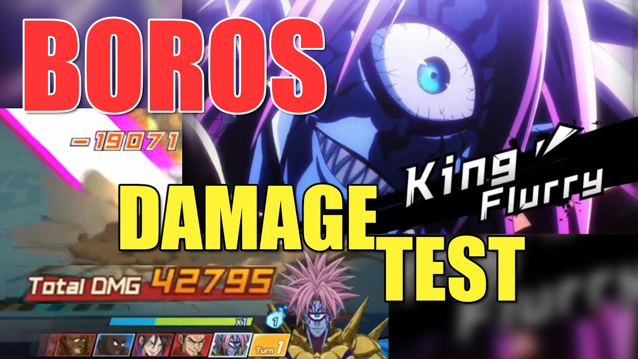 BOROS DAMAGE TEST! Massive Single Target Damage! [One Punch Man: THE ...