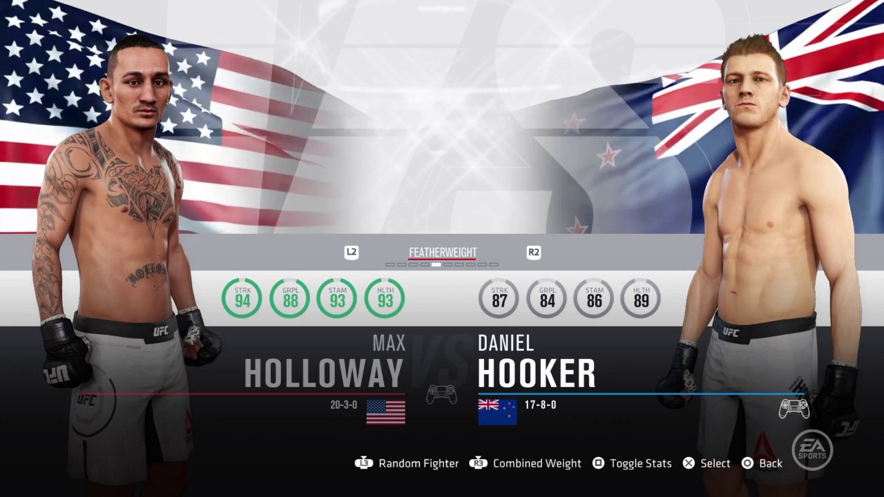 UFC 3 - All Featherweight Mens Fighters List - All Players Countries ...