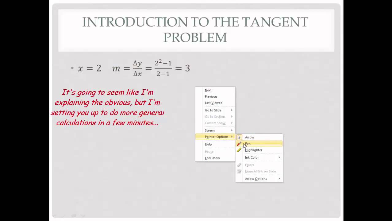 Introduction to Tangent Problem - YouTube
