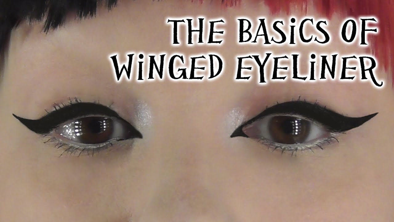 The basics of winged eyeliner - YouTube