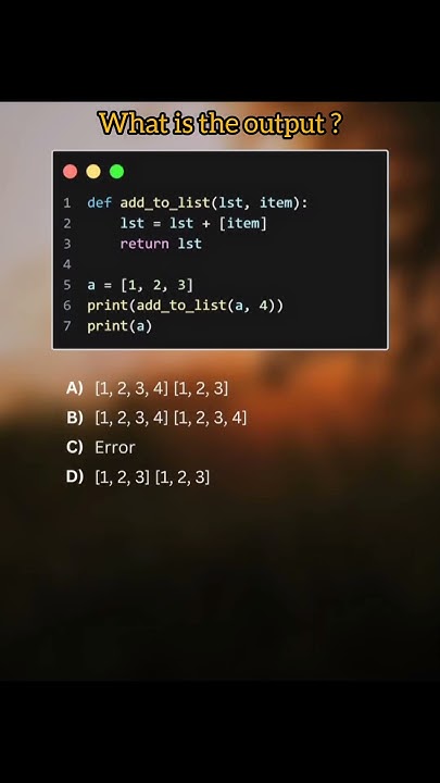 Subscribe And Comment Your Answer ~answer 🤔 Coding Python Reels Programming Codewithharry