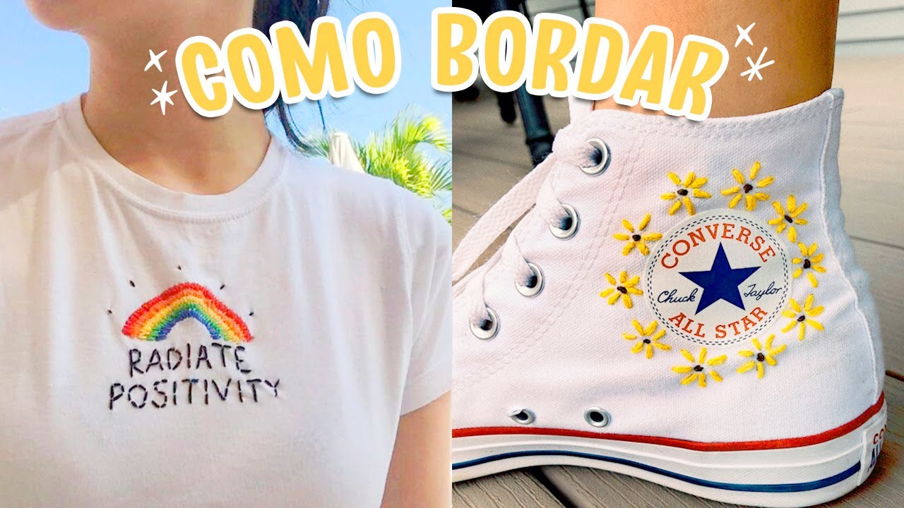 APRENDE COMO BORDAR A MANO | PASO A PASO PARA PRINCIPIANTES ...