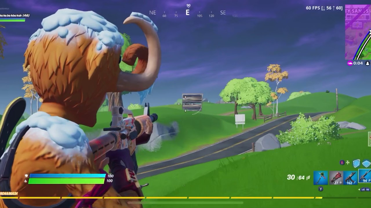 Playing Fortnite battle royal - YouTube