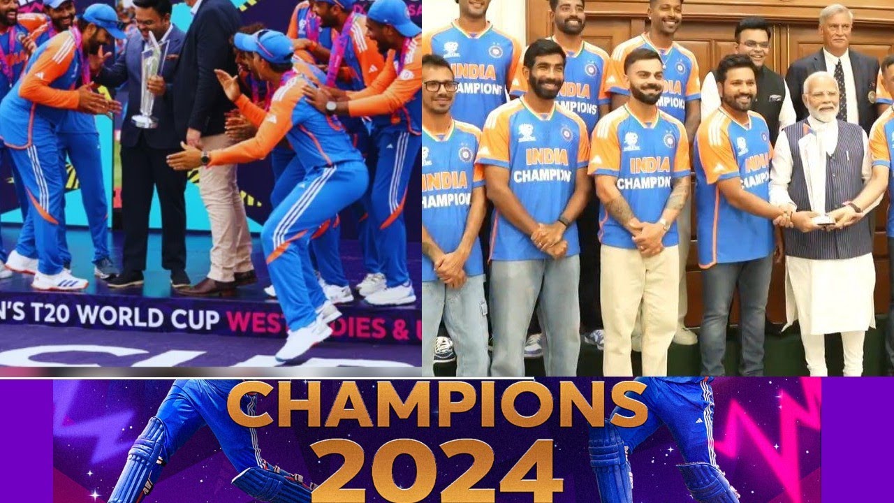 Team India meet PM Modi with T20 World Cup Trophy 7LKM | Rohit Sharma ...