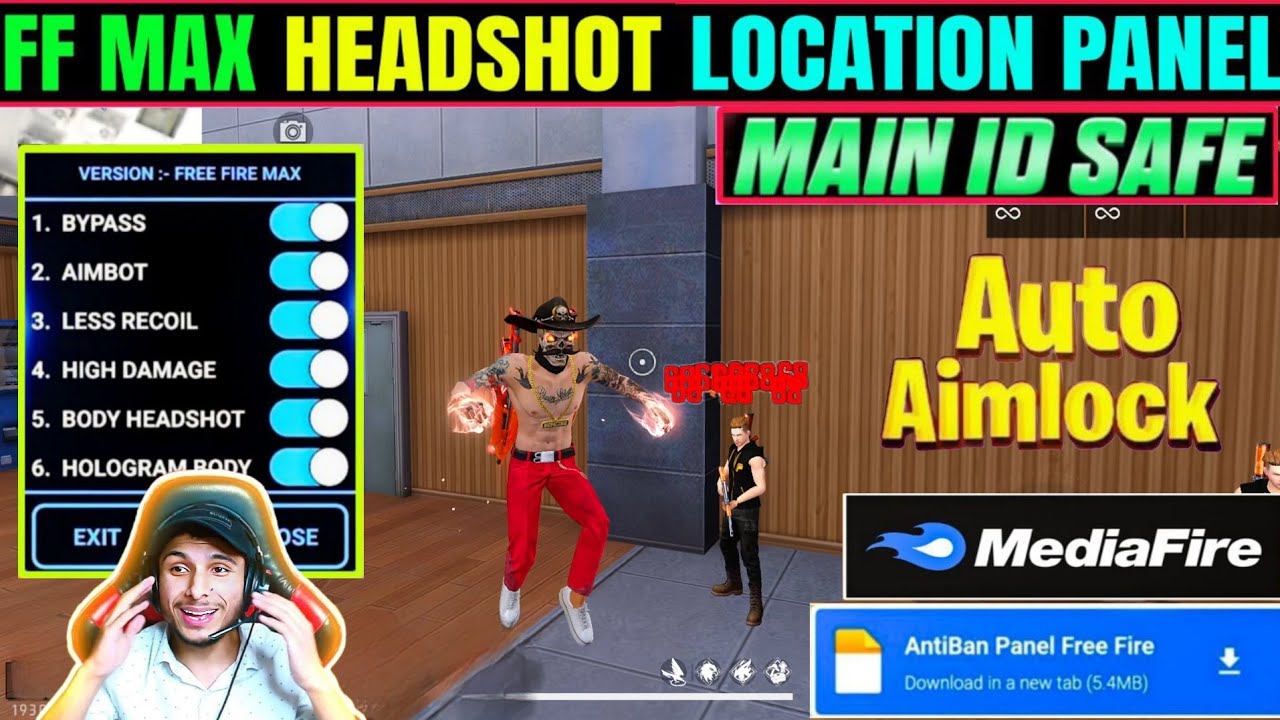headshot hack free fire 🔥 Ob49 Update Drage headshot ff hack l Hologram ...