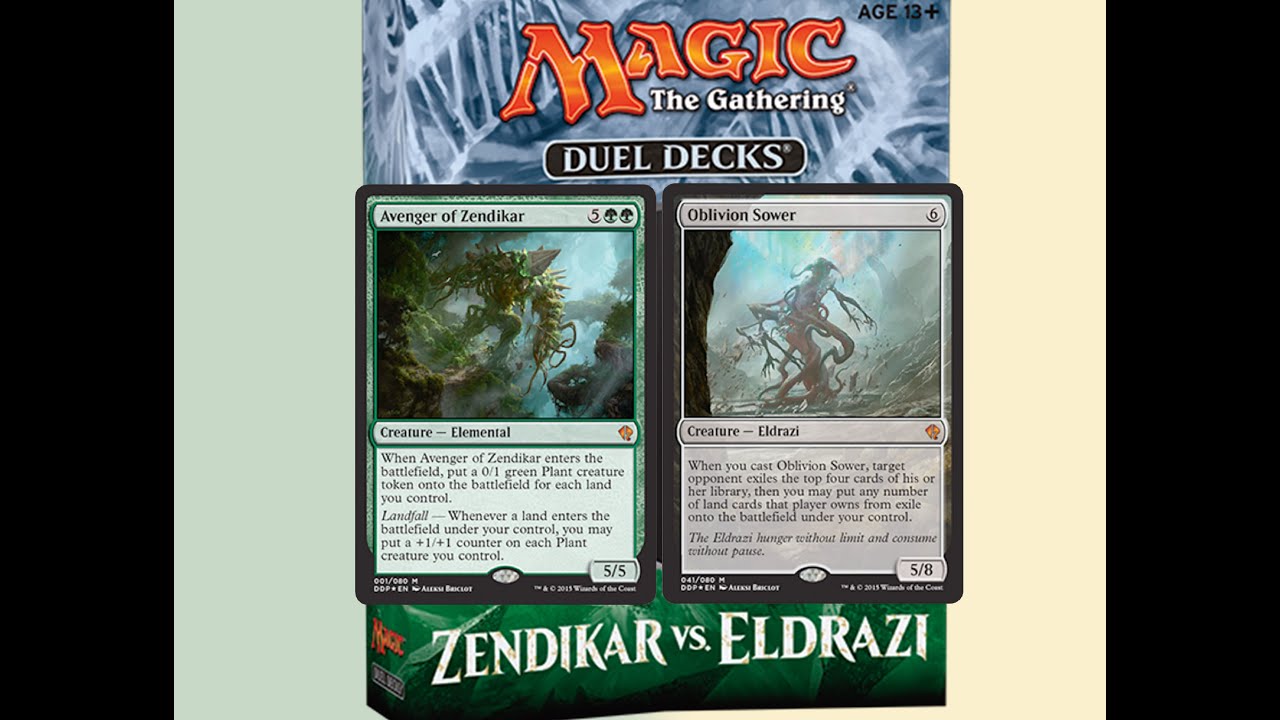 Magic The Gathering - duel deck - Zendikar vs Eldrazi - YouTube