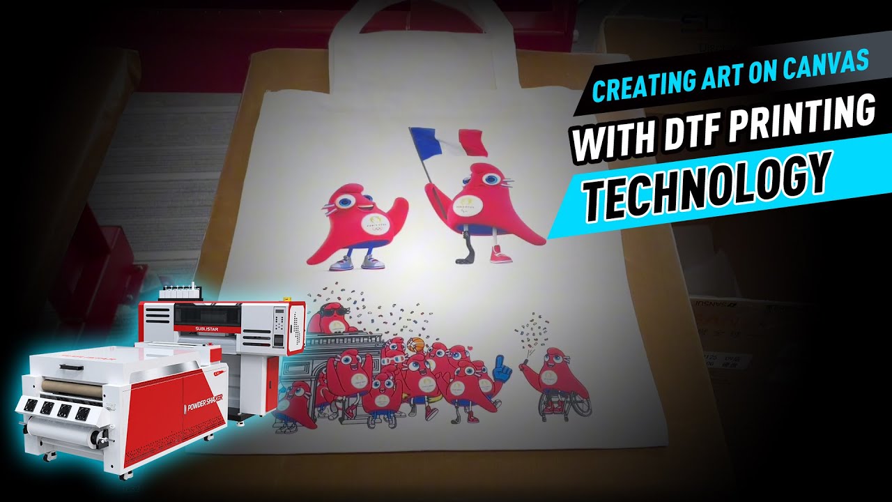 Creating Art on Canvas with DTF Printing Technology - YouTube