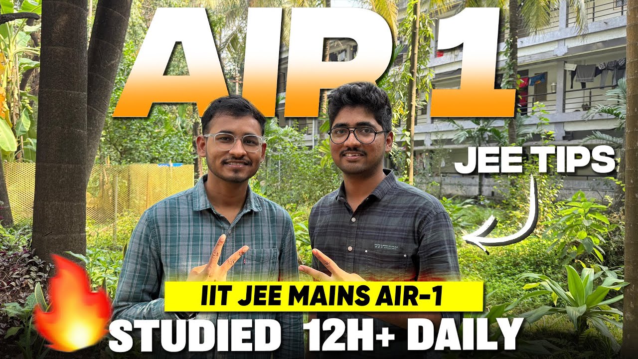 IIT JEE Tips by AIR-1 Nilkrishna🔥JEE 2025/2026 - YouTube