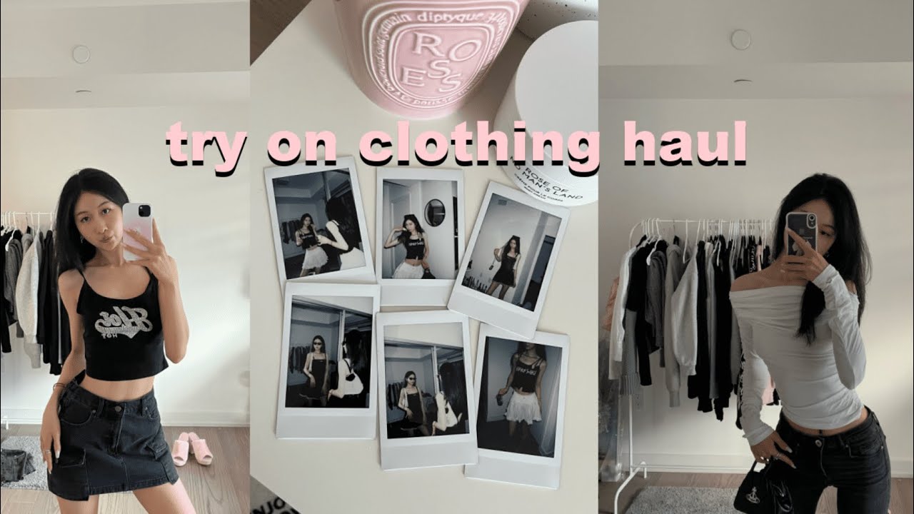 try on clothing haul | aritzia, zara, ganni - YouTube