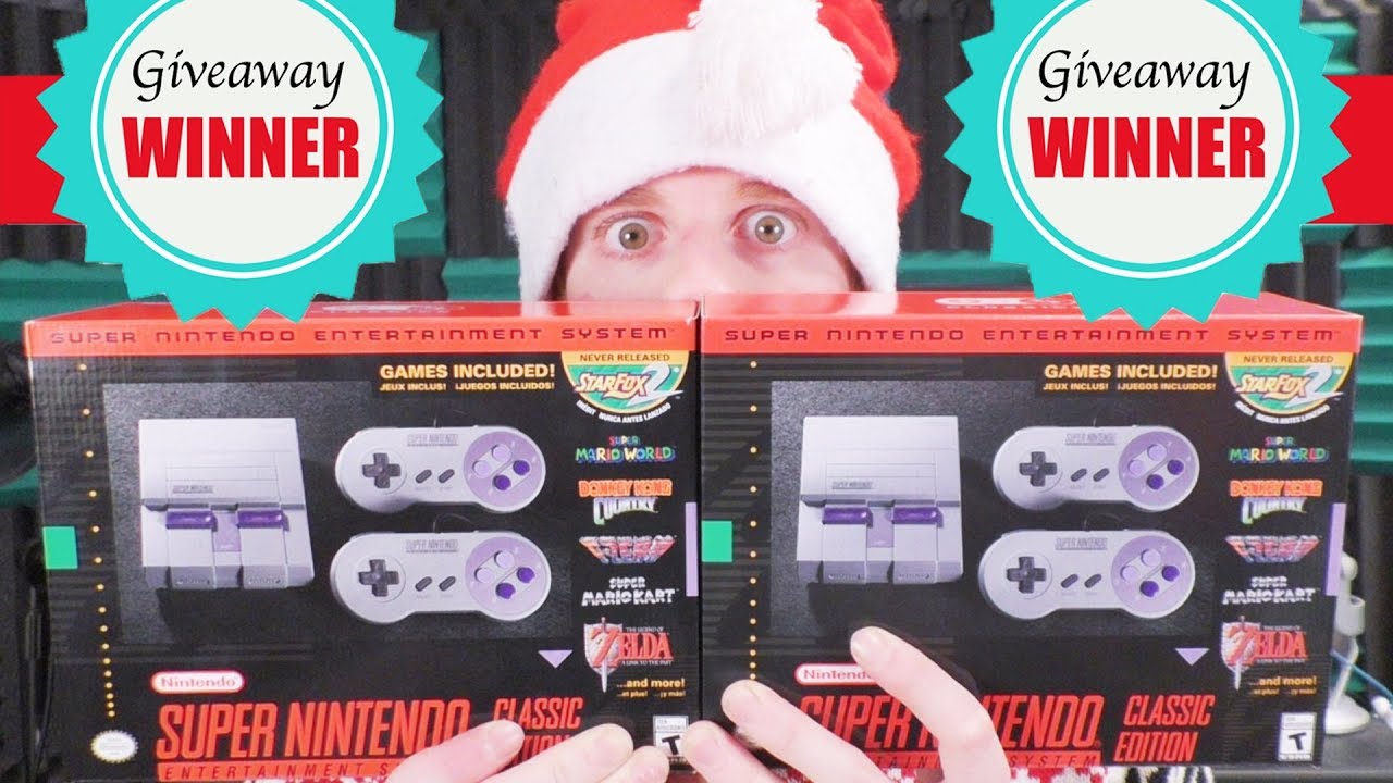 THE SNES CLASSIC WINNERS | 2017 Holiday Giveaway | #IwantSNES - YouTube