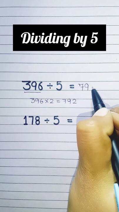 Divide any number by 5 in vedic maths || #vedicmaths #shorts - YouTube