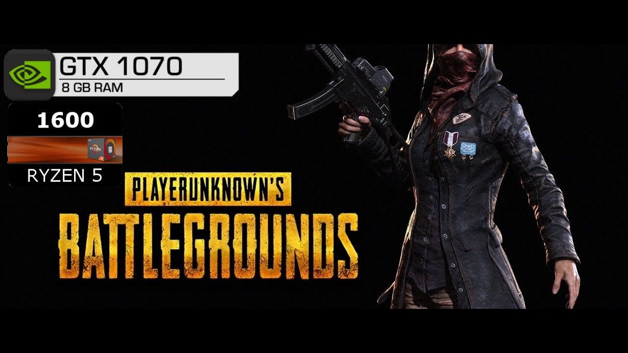 PubG GTX 1070 / AMD R5 1600 / 16GB 2400Mhz Ultrawide Benchmark - YouTube