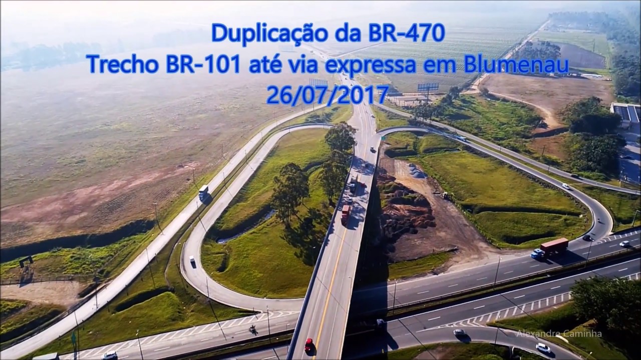 47 km com Drone - Fiscalizando do Alto - Duplicação da BR-470 - YouTube
